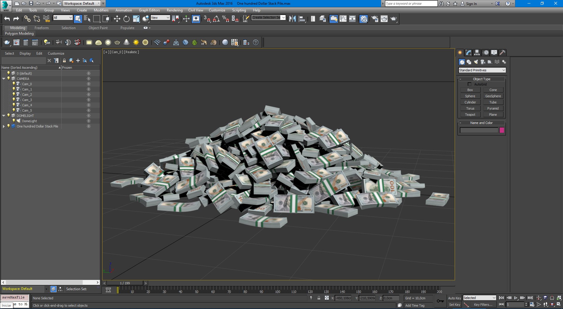 100 Dollar Bill Stack 3D Model - TurboSquid 1646323