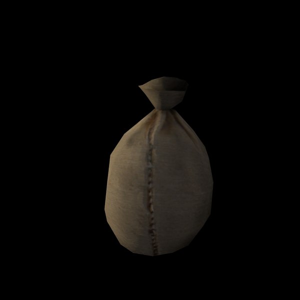 3d model canvas sack