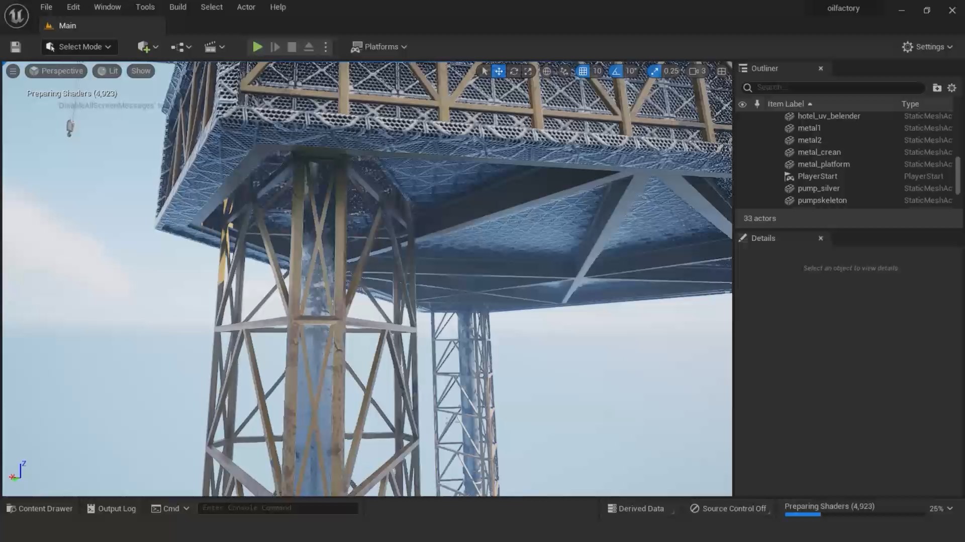 Oil Rig Triangle 3D - TurboSquid 2186679