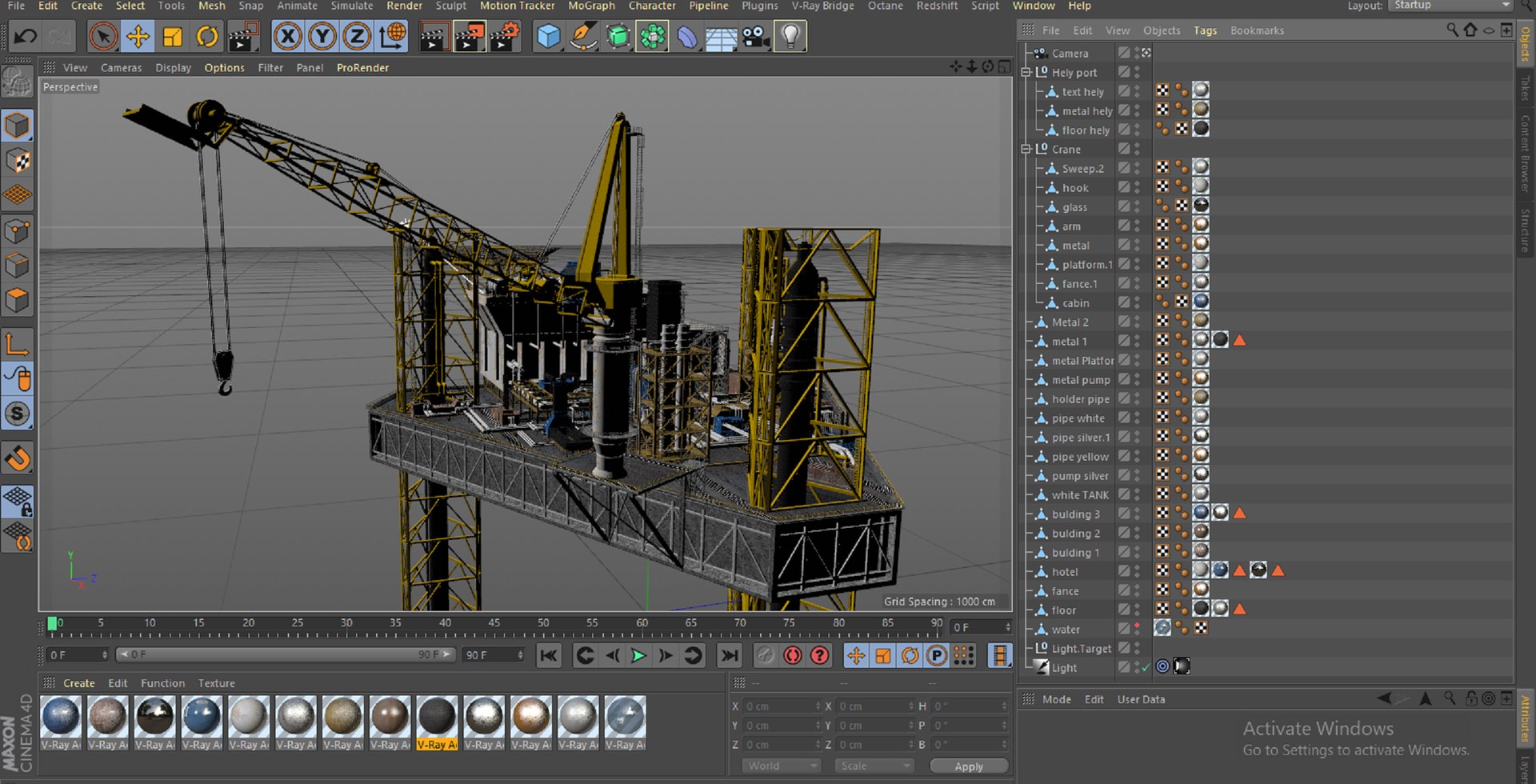 Oil Rig Triangle 3D - TurboSquid 2186679