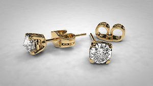 Earrings 3D Models for Download | TurboSquid