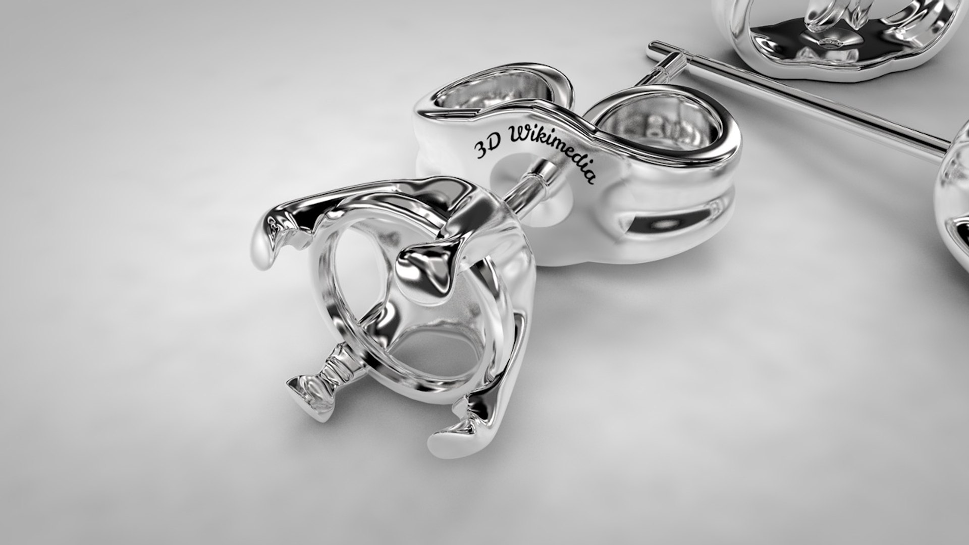 Diamond Earing 3D Model - TurboSquid 1374782