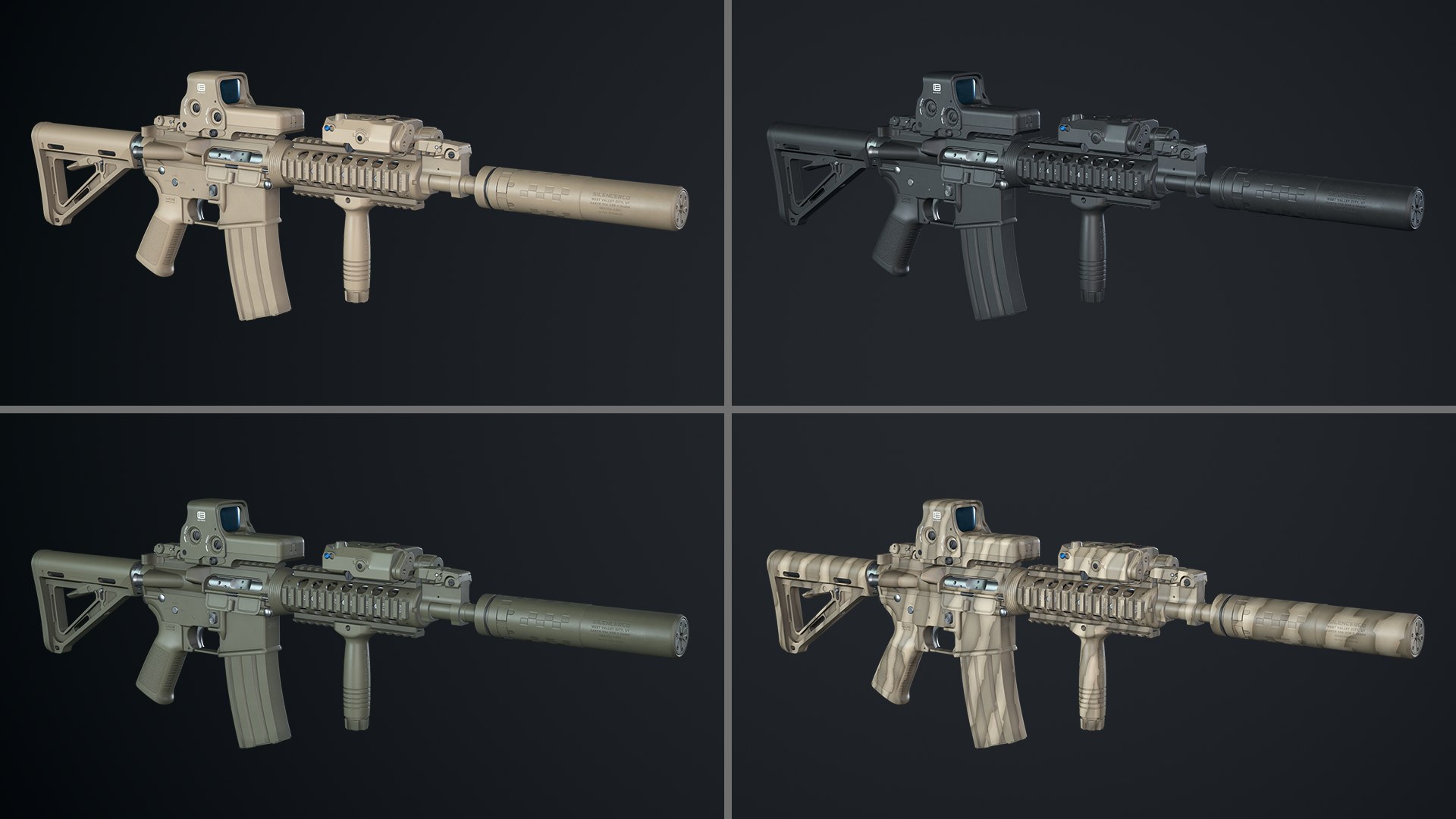3D M4A1 Custom-04 Modular - TurboSquid 1874564