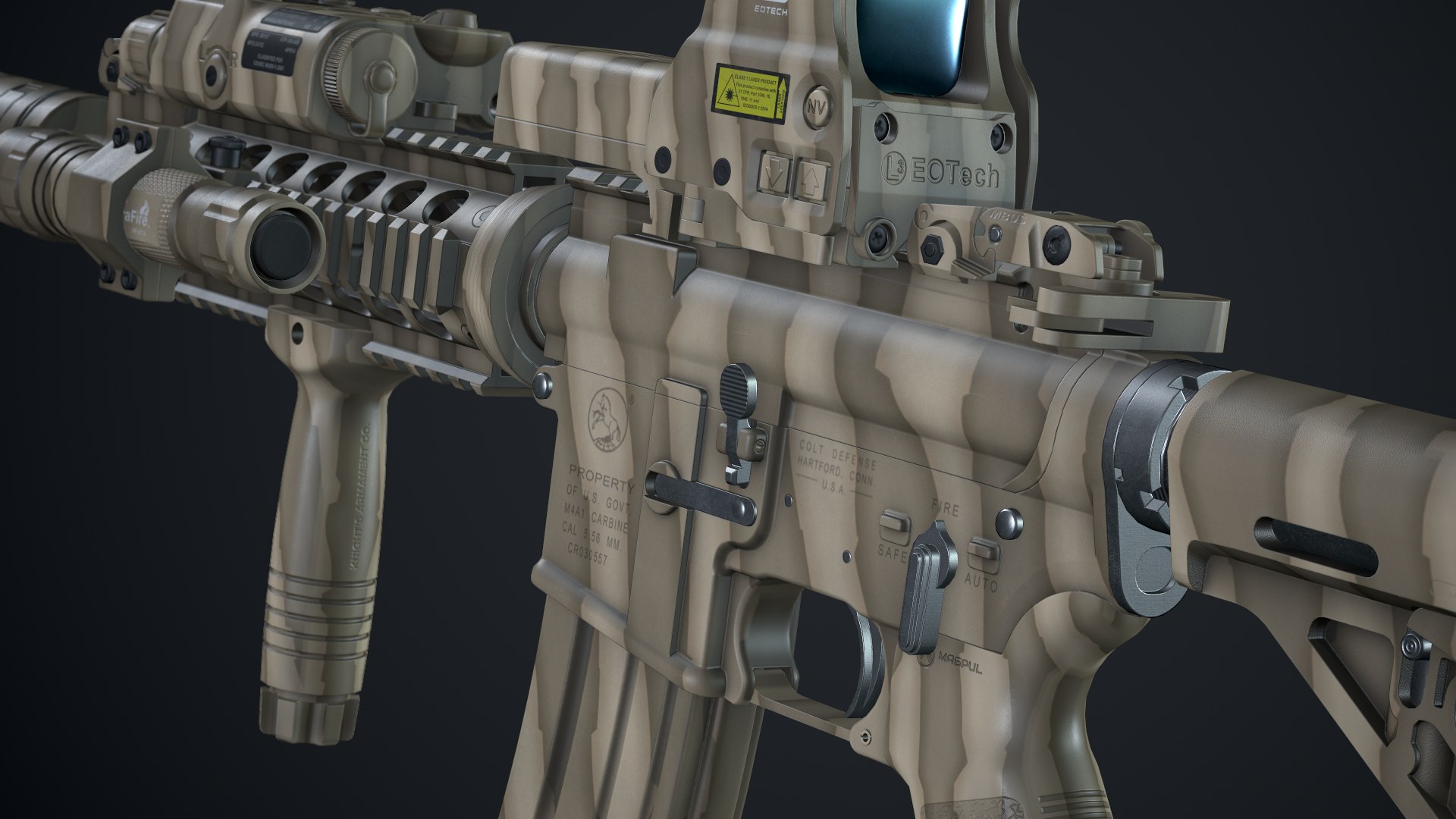 3D M4A1 Custom-04 Modular - TurboSquid 1874564