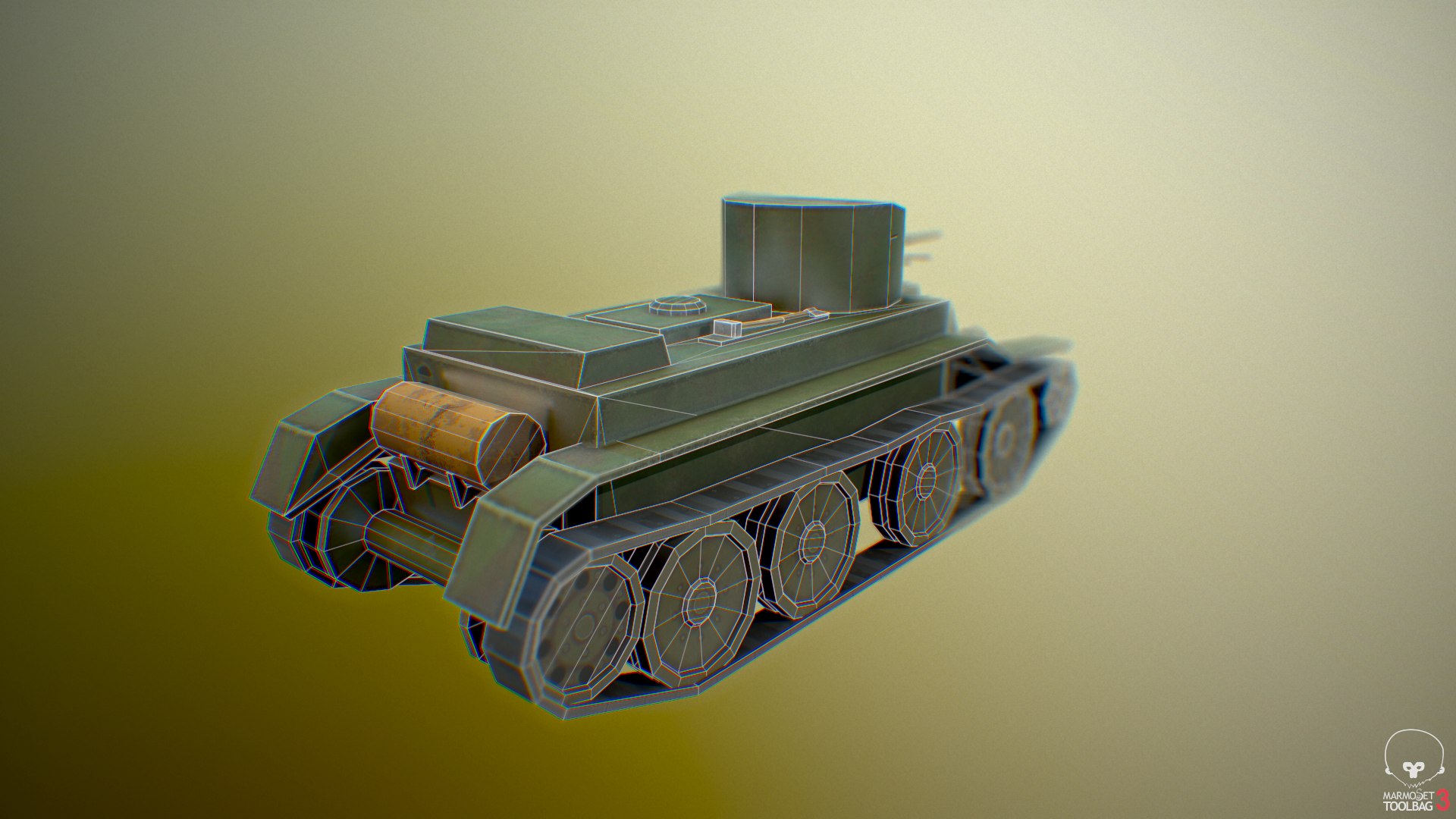 3D Ussr Toon Light Tanks Model - TurboSquid 1225257