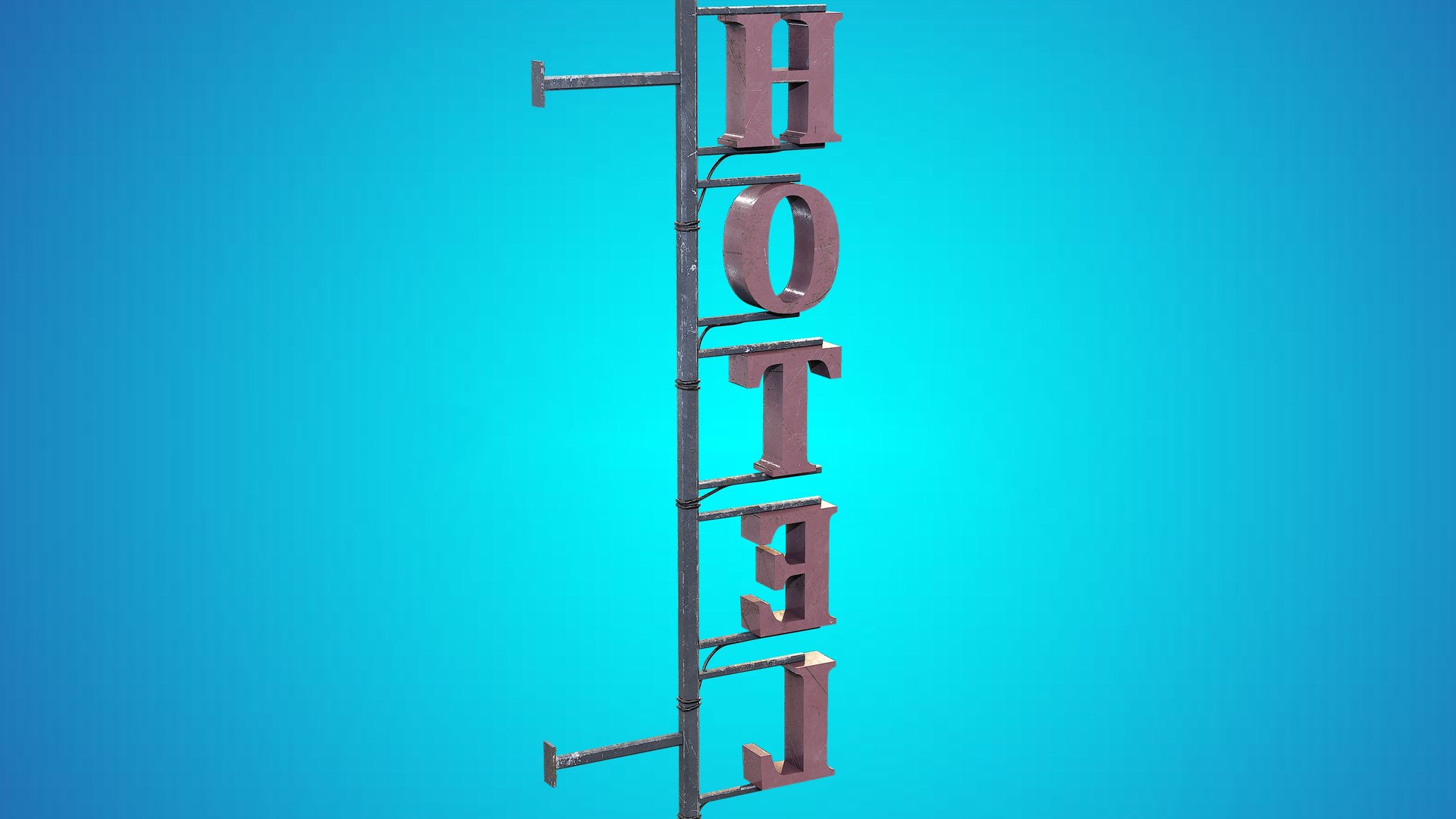 Hotel Sign - Game Ready Props 3D Model - TurboSquid 2038449