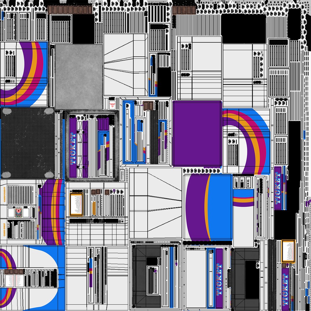 3D Modern Ticket Booth - TurboSquid 2140957