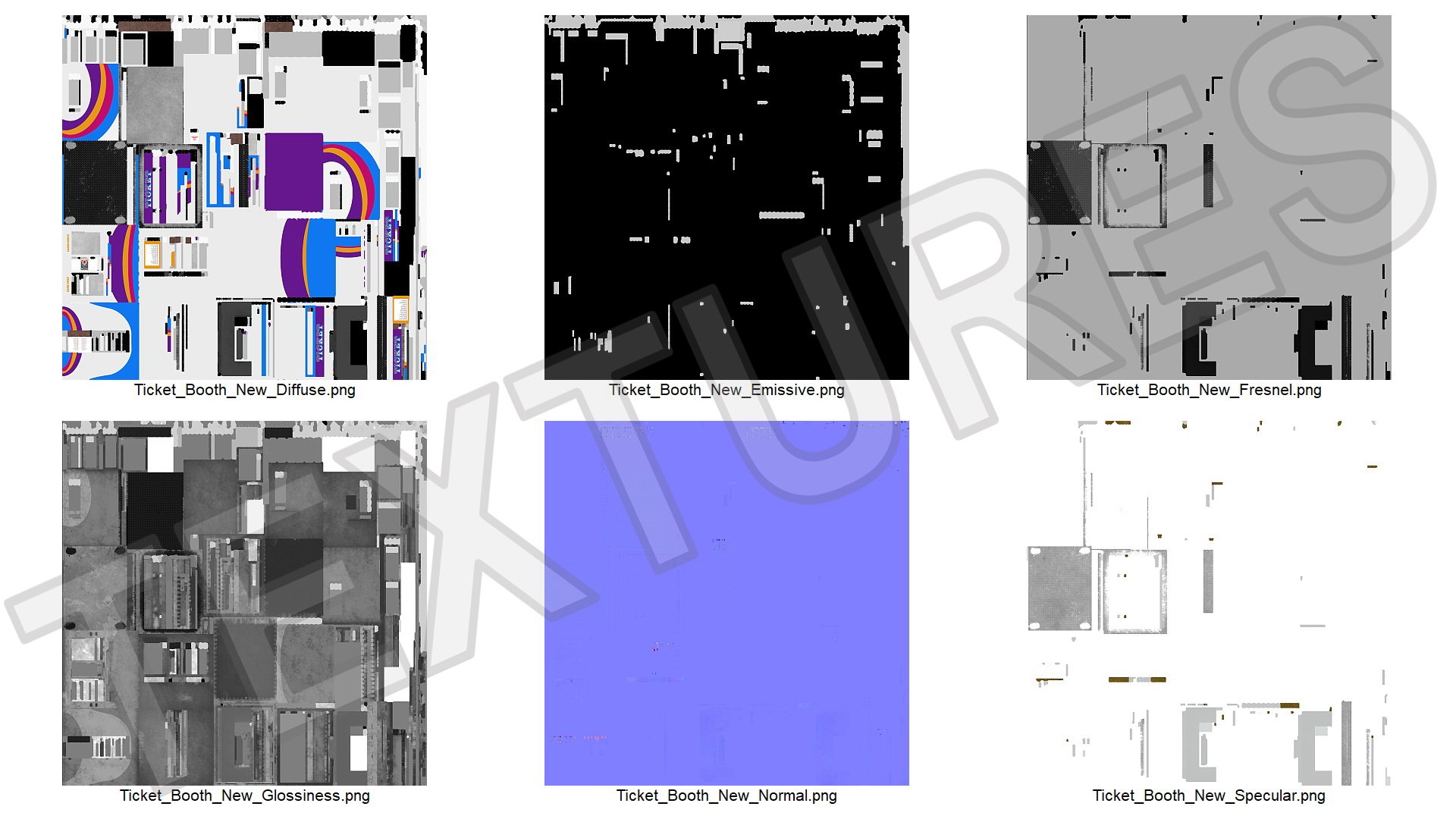 3D Modern Ticket Booth - TurboSquid 2140957