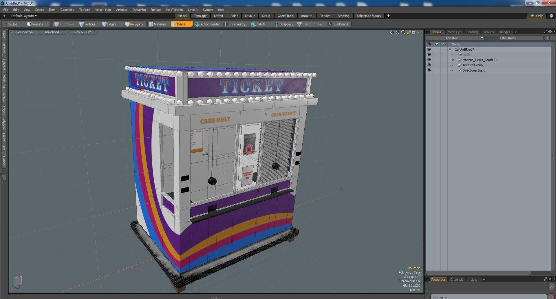 3D Modern Ticket Booth - TurboSquid 2140957