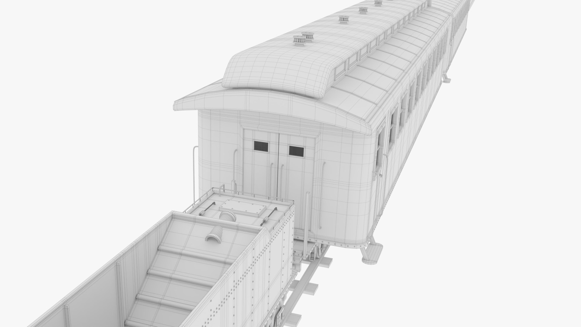 Steam Train Green - TurboSquid 2291508