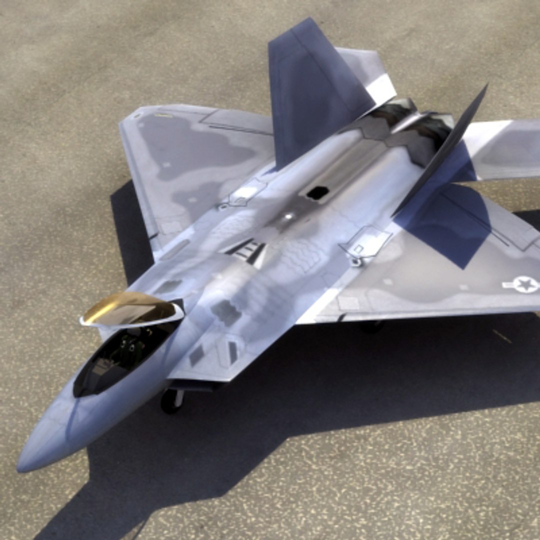 3d Model F22a Raptor F-22 Fighter