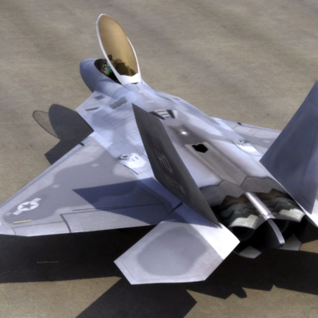3d Model F22a Raptor F-22 Fighter