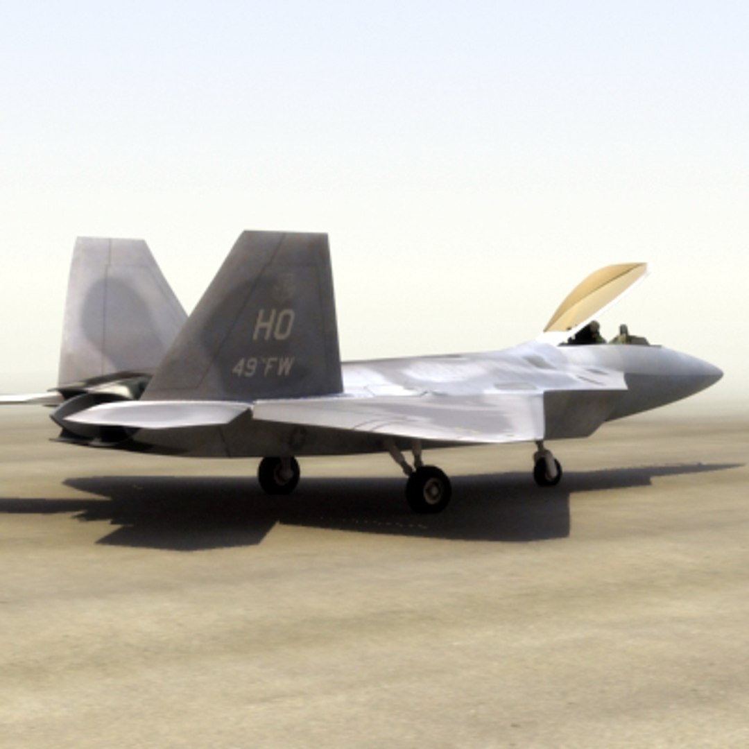 3d Model F22a Raptor F-22 Fighter