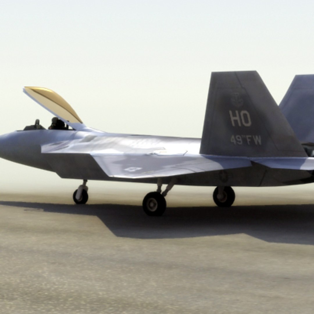 3d Model F22a Raptor F-22 Fighter