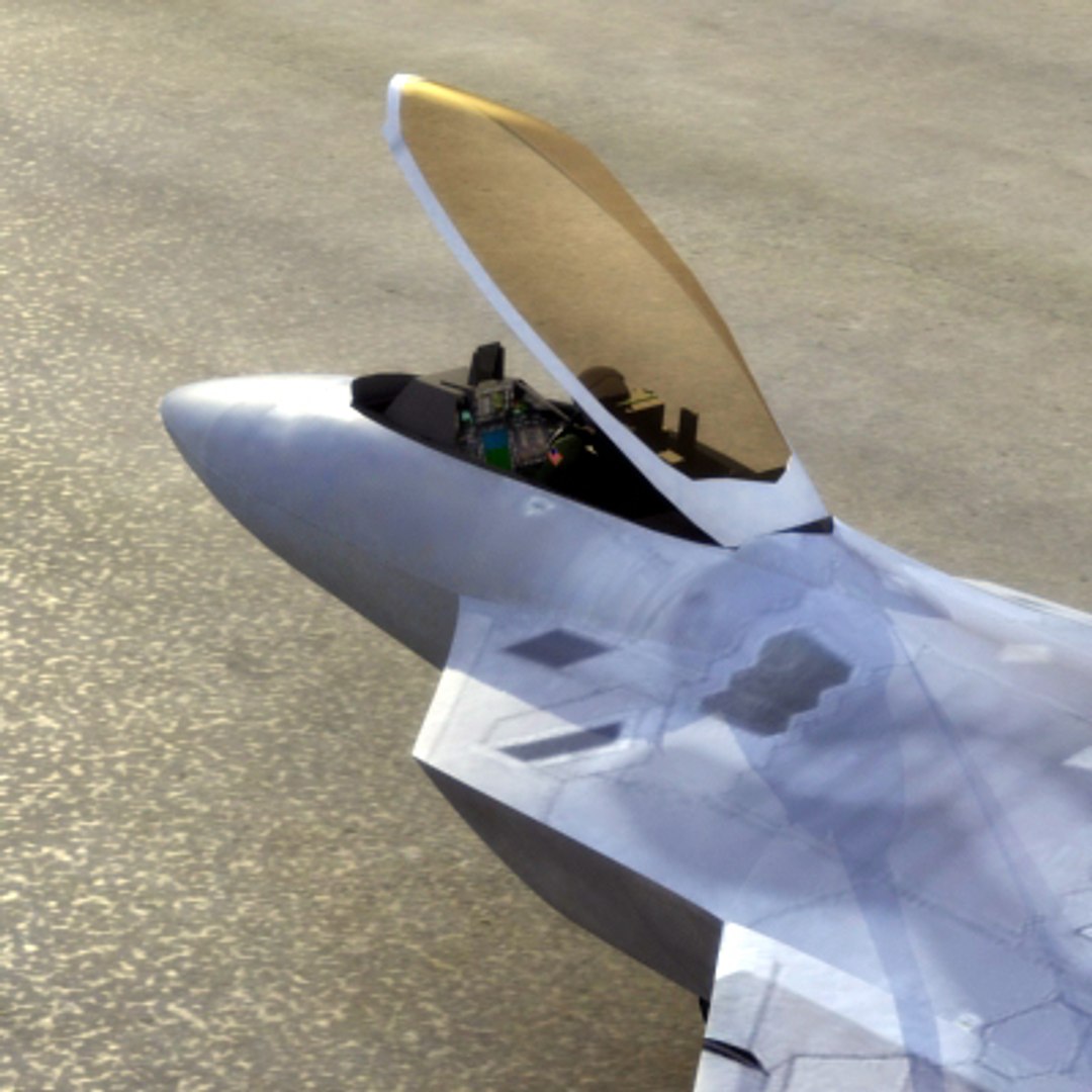 3d Model F22a Raptor F-22 Fighter
