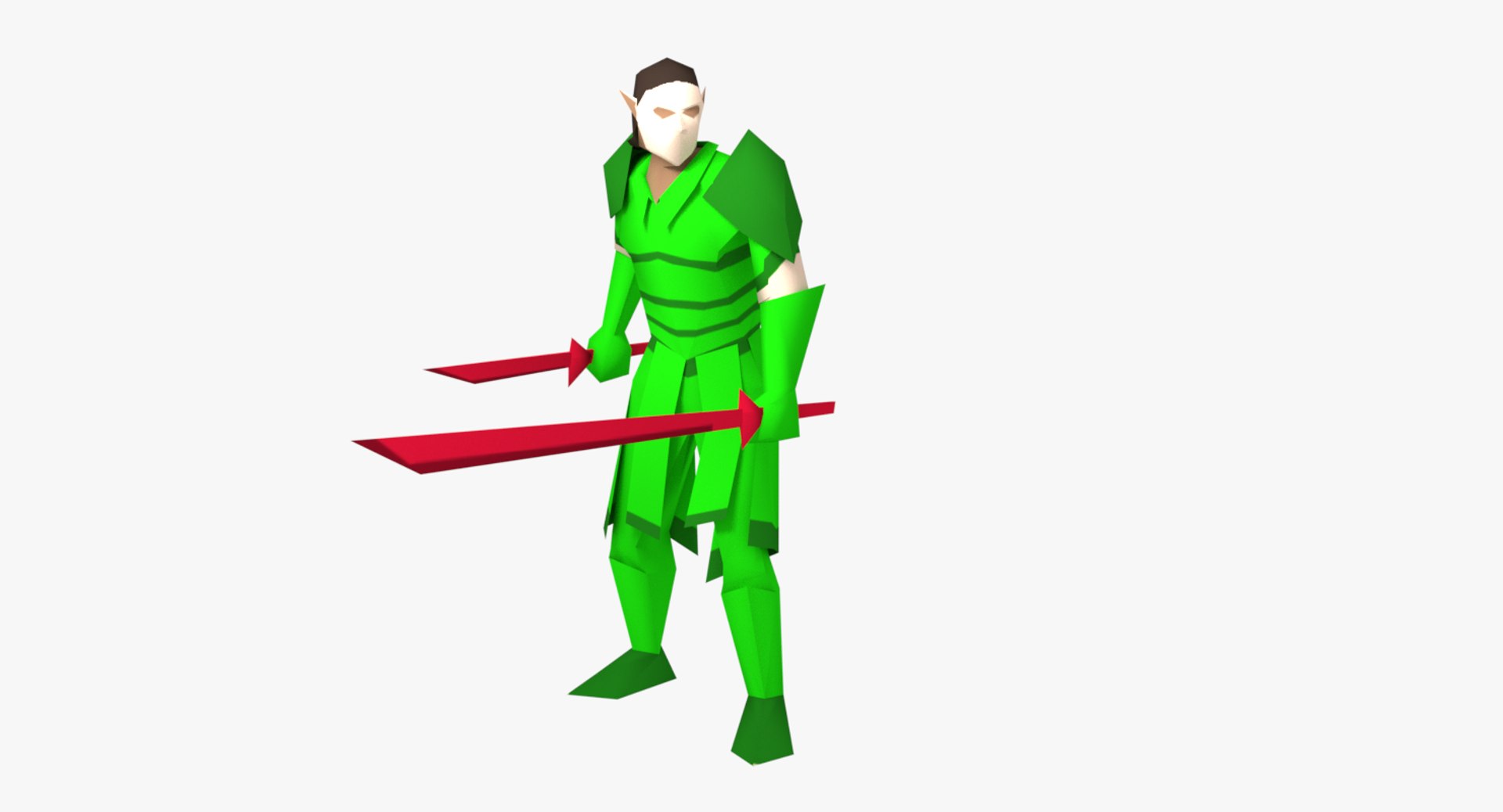 Dual wielding swordsman 3D - TurboSquid 1294271