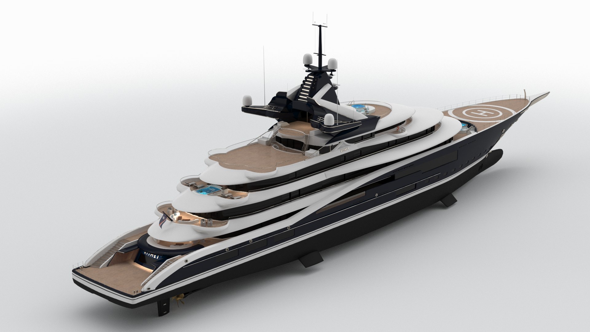 Kismet Superyacht Dynamic Simulation 3D - TurboSquid 2323878