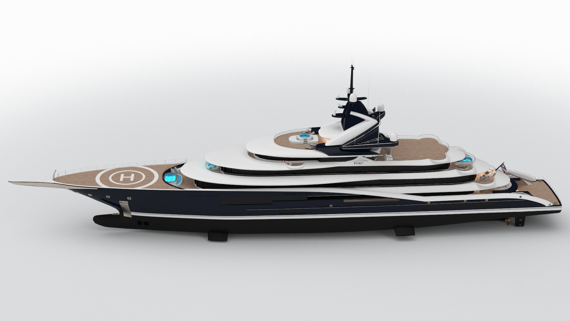 Kismet Superyacht Dynamic Simulation 3D - TurboSquid 2323878