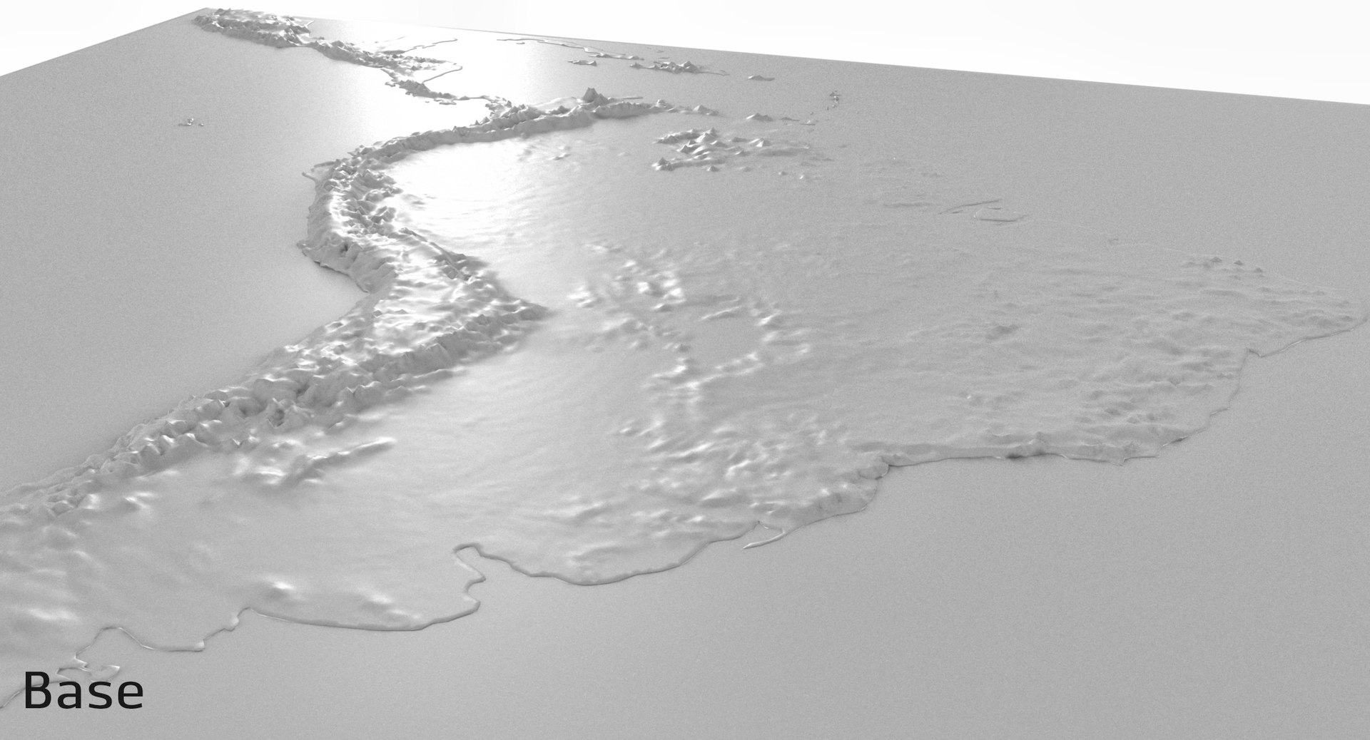 South America Topographic Map 3D Model - TurboSquid 2314772