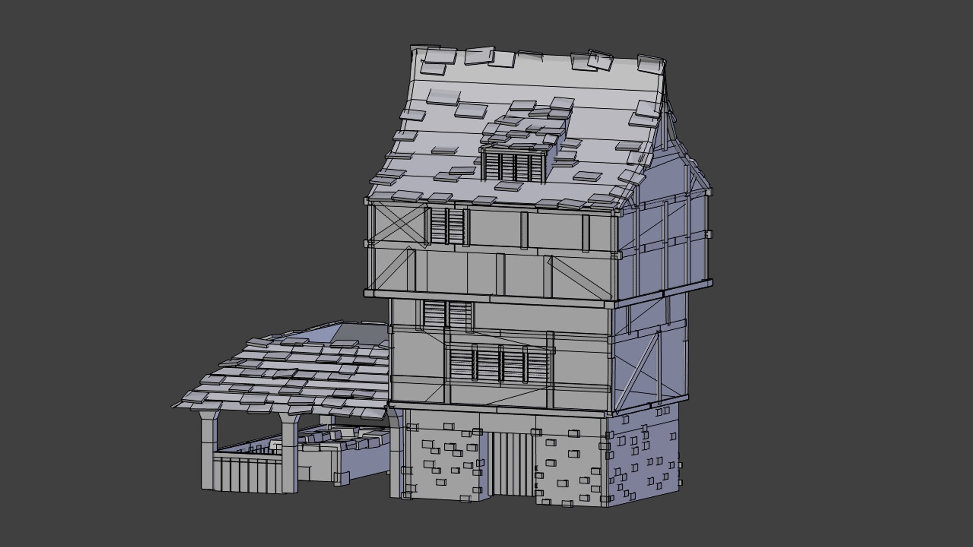 medieval blacksmiths 3d model