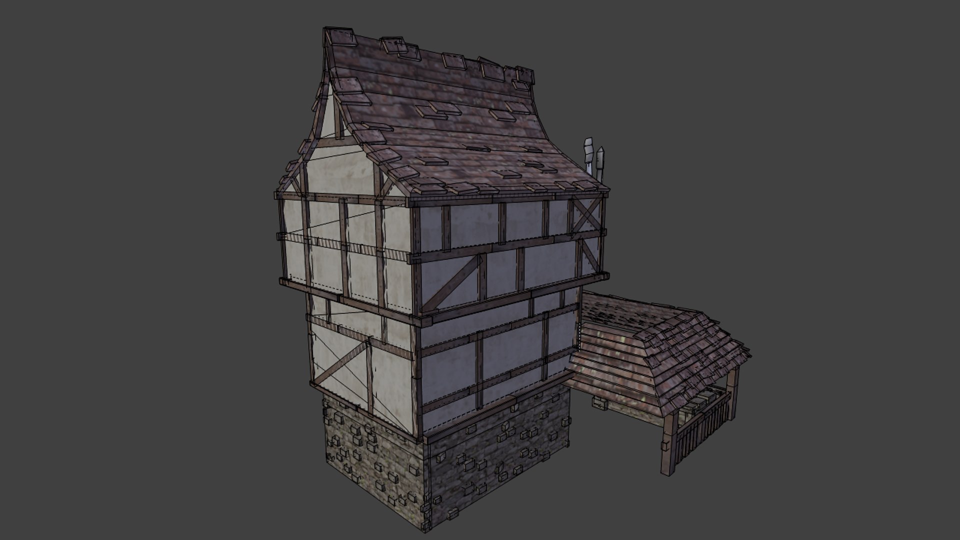 medieval blacksmiths 3d model