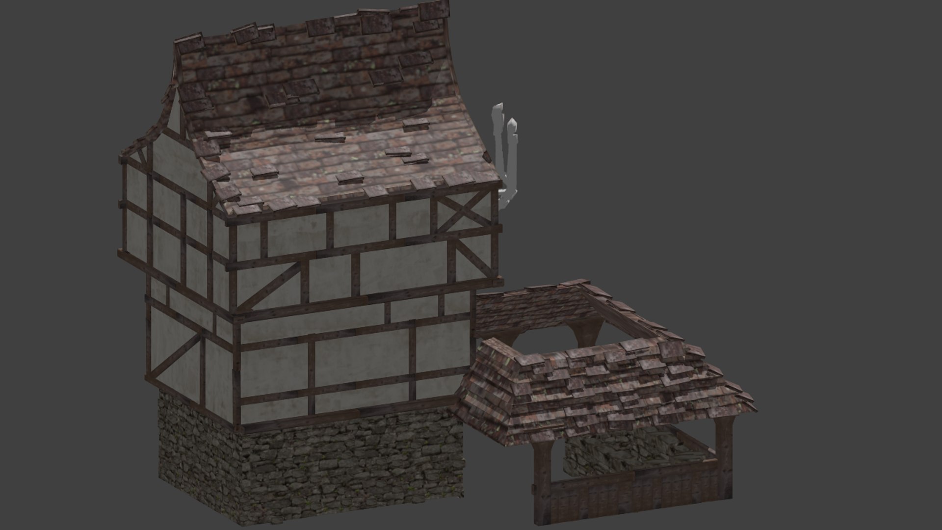 medieval blacksmiths 3d model