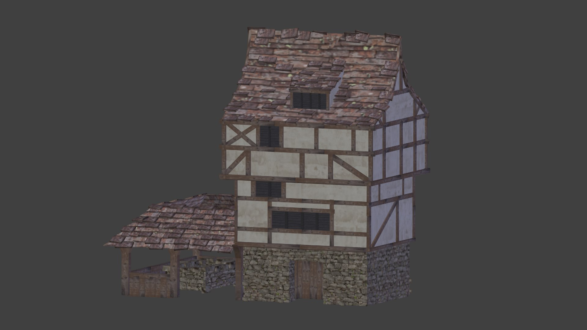 medieval blacksmiths 3d model