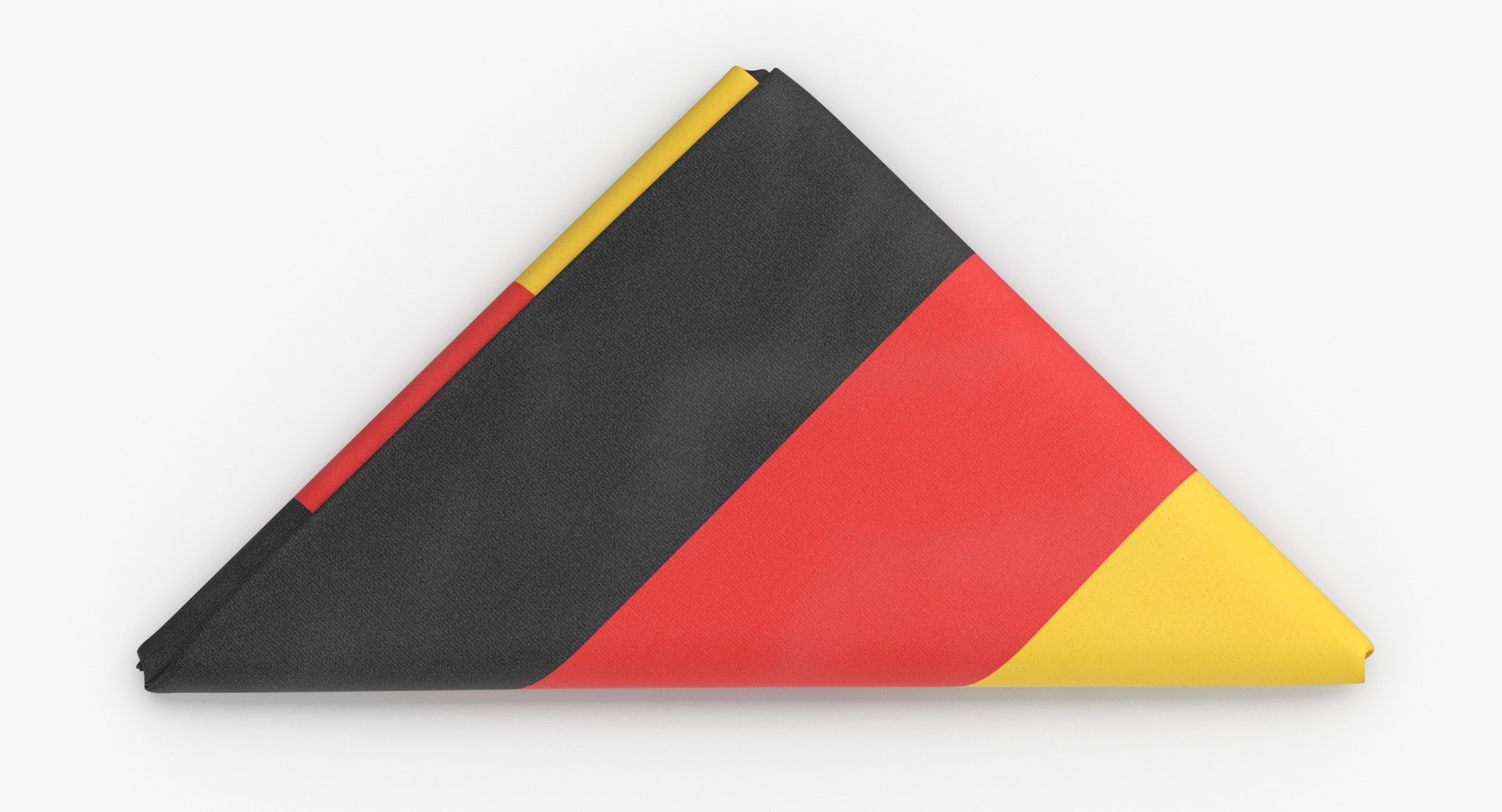 Flag Folded Triangle Germany 3D Model - TurboSquid 1570338
