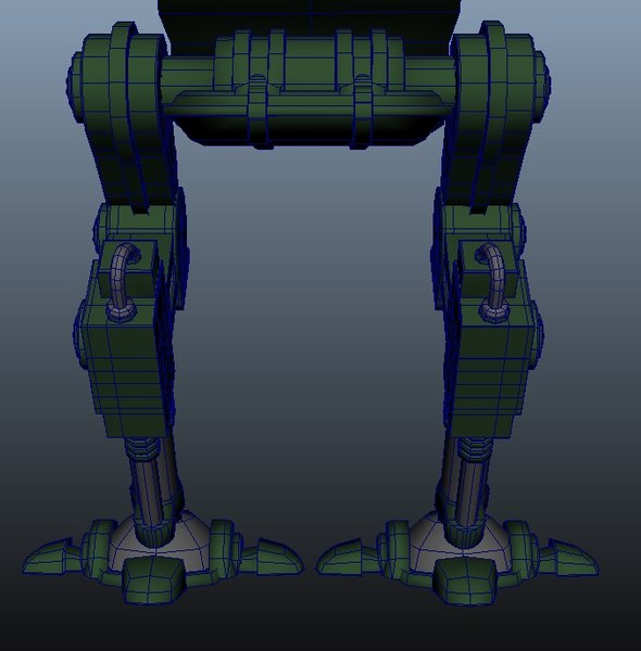 bipedal walker rig 3d fbx