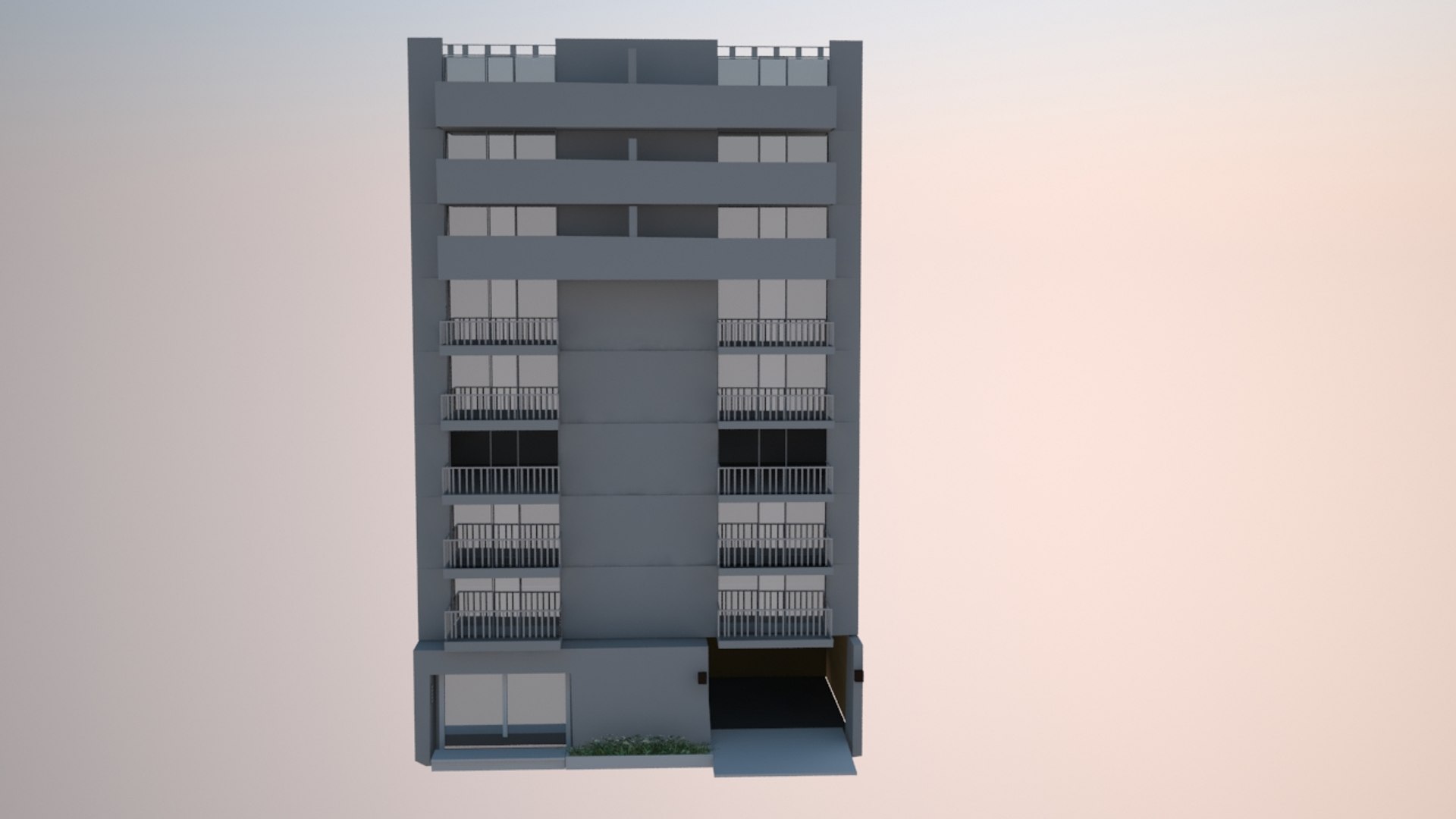 Simple Building 3d Max