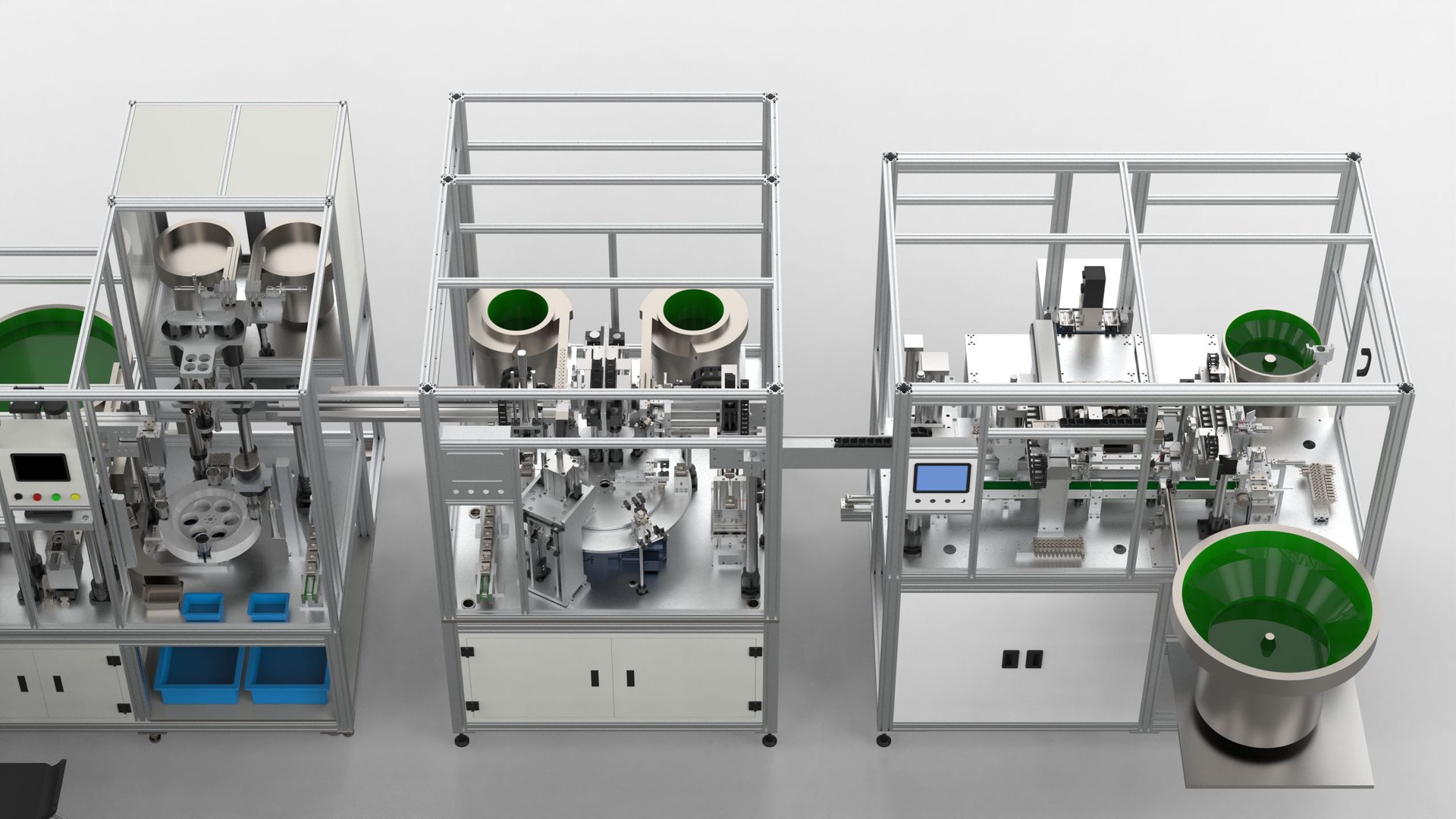 Automatic Multi- Station Motor Assembly Line 3D - TurboSquid 1946839