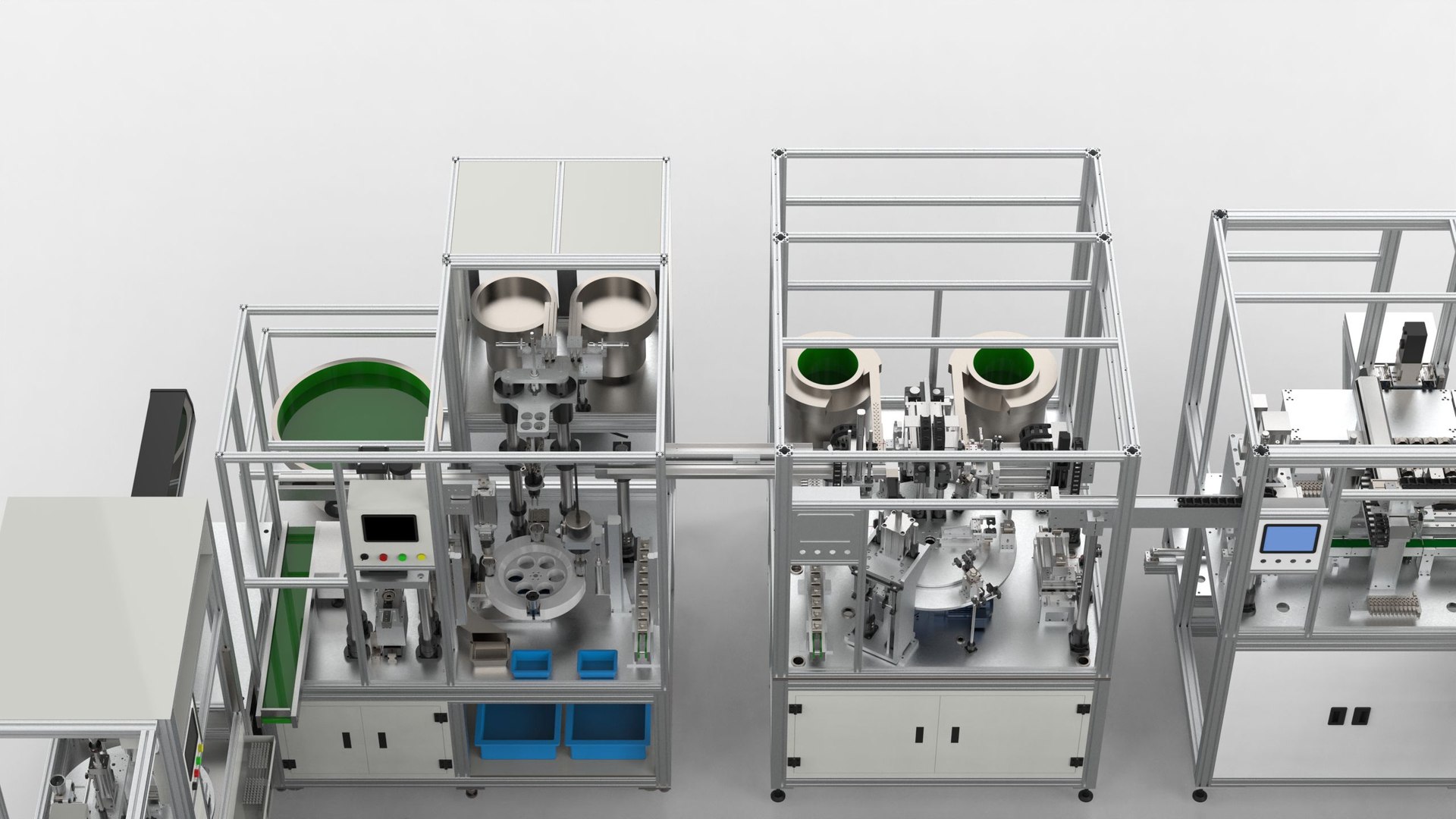 Automatic Multi- Station Motor Assembly Line 3D - TurboSquid 1946839