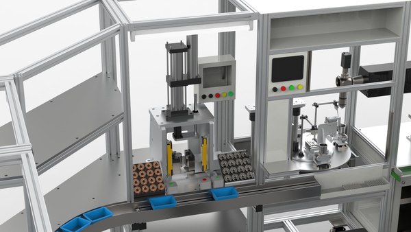 Automatic Multi- Station Motor Assembly Line 3D - TurboSquid 1946839