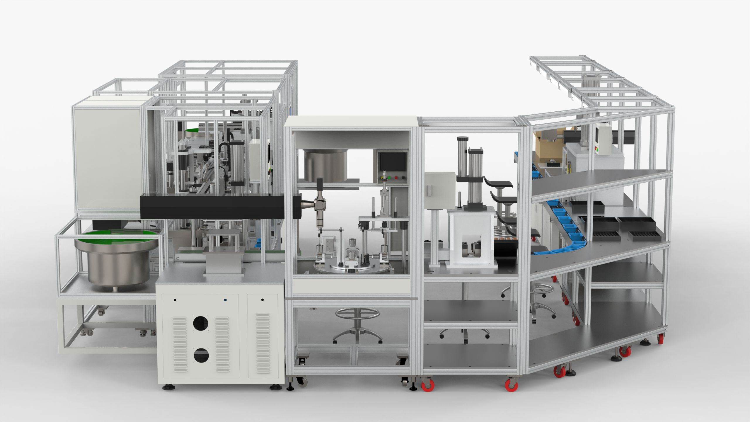 Automatic Multi- Station Motor Assembly Line 3D - TurboSquid 1946839