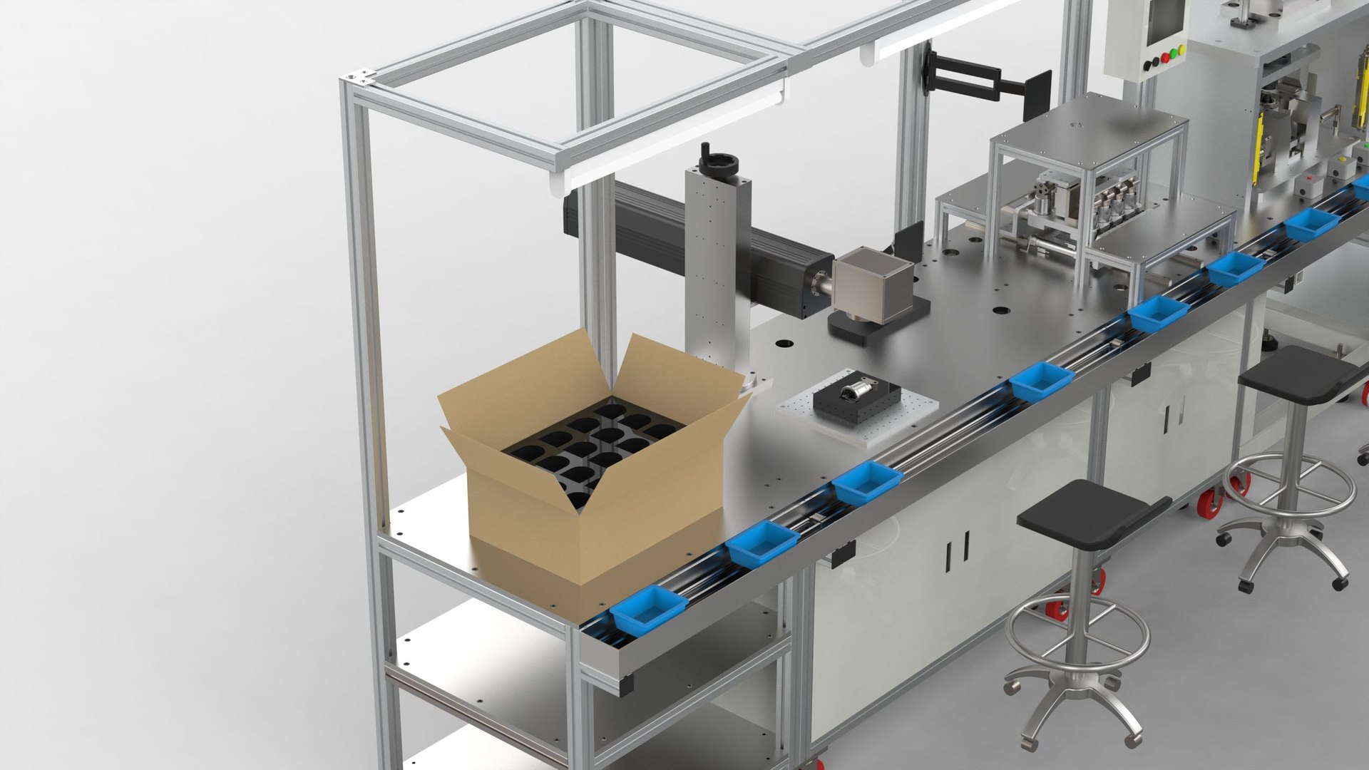 Automatic Multi- Station Motor Assembly Line 3D - TurboSquid 1946839