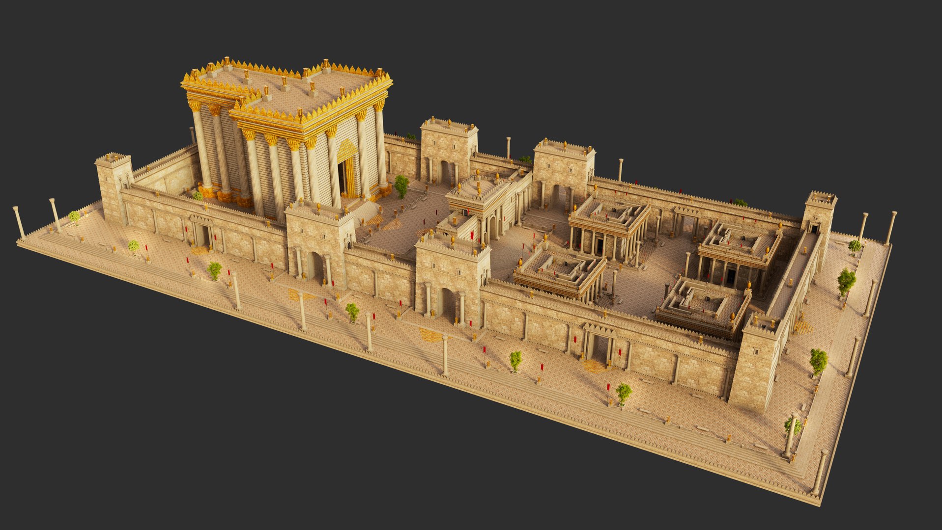 Temple Herod Environment 3d Model Turbosquid 2294512