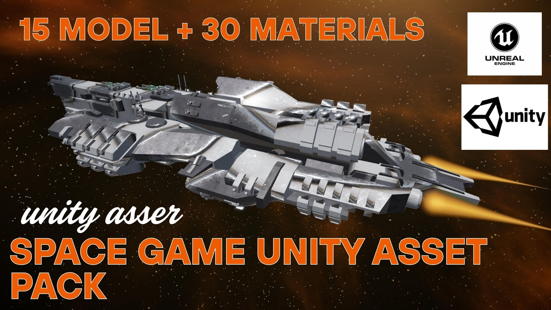 Space Game Unity Asset Pack 3D Model - TurboSquid 2412832
