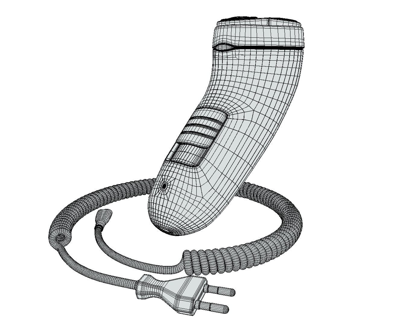 3D Electric Shaver Charging Cable Model - TurboSquid 1603289