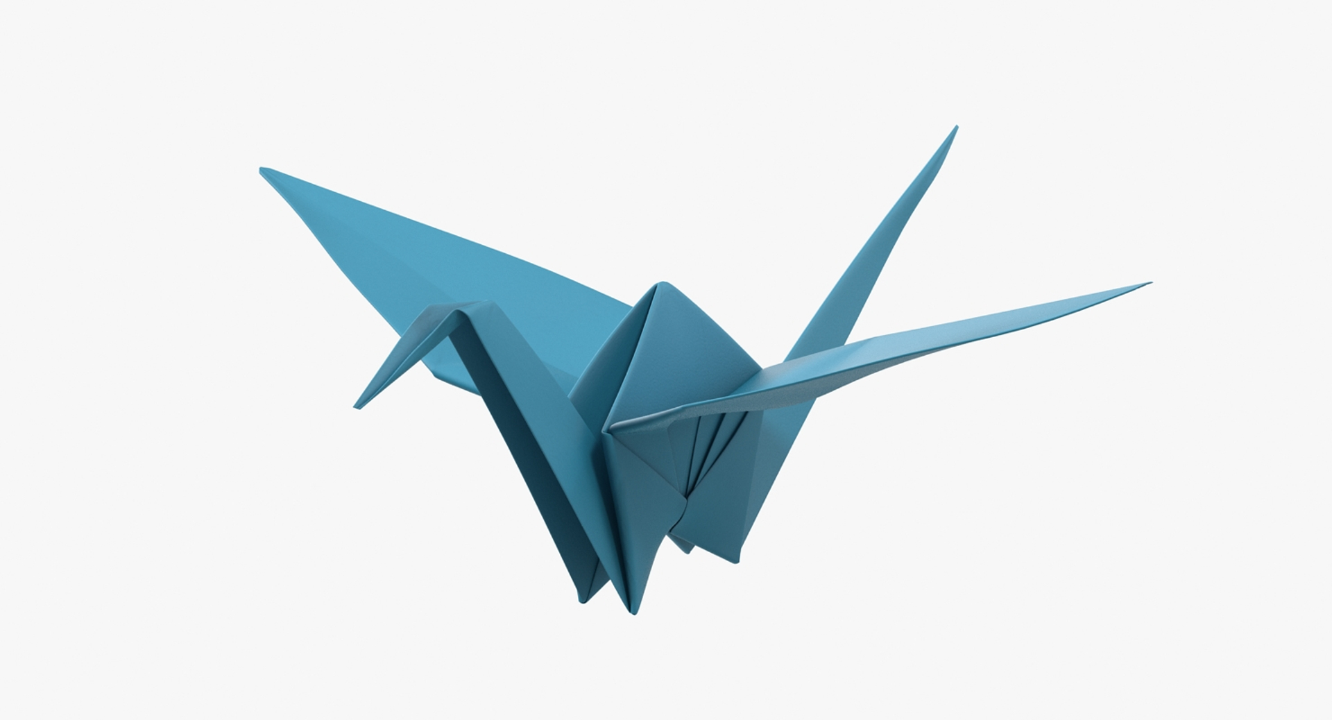 Blue Origami Orizuru 3D - TurboSquid 1329011