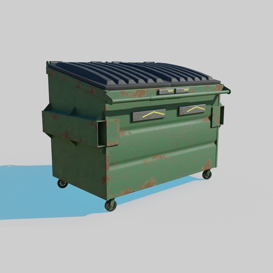 Cyberpunk Garbage Dumpster 3D Model - TurboSquid 1893565