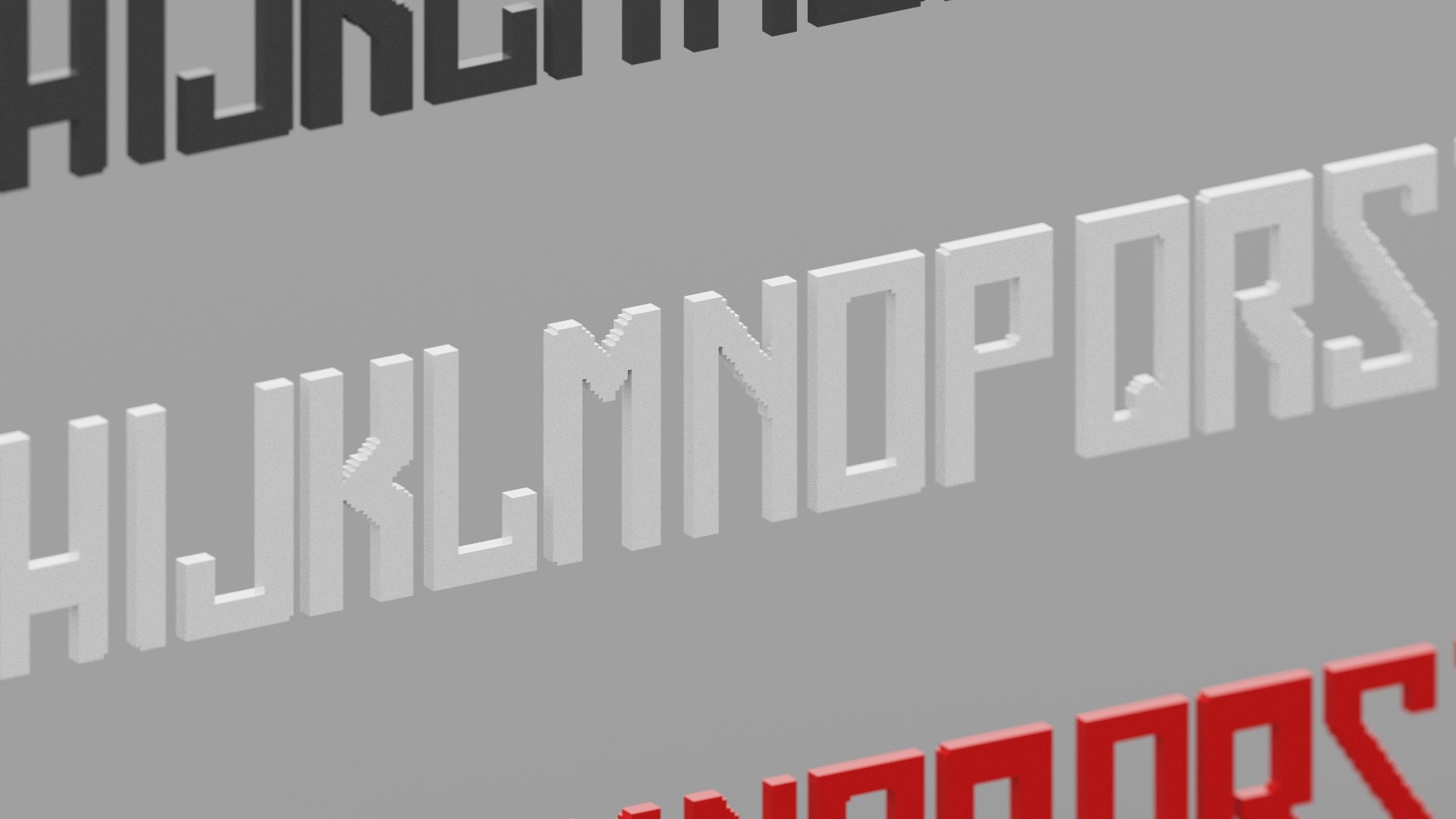 Voxel Alphabet 3D Model - TurboSquid 1859481