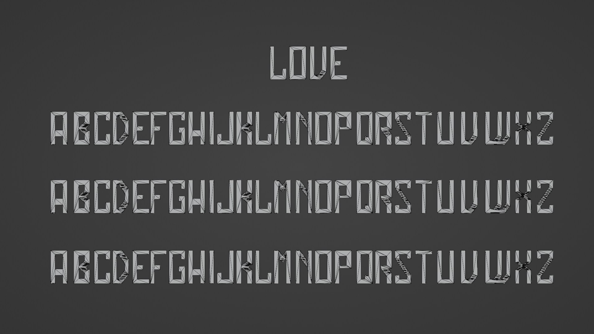 Voxel Alphabet 3D Model - TurboSquid 1859481