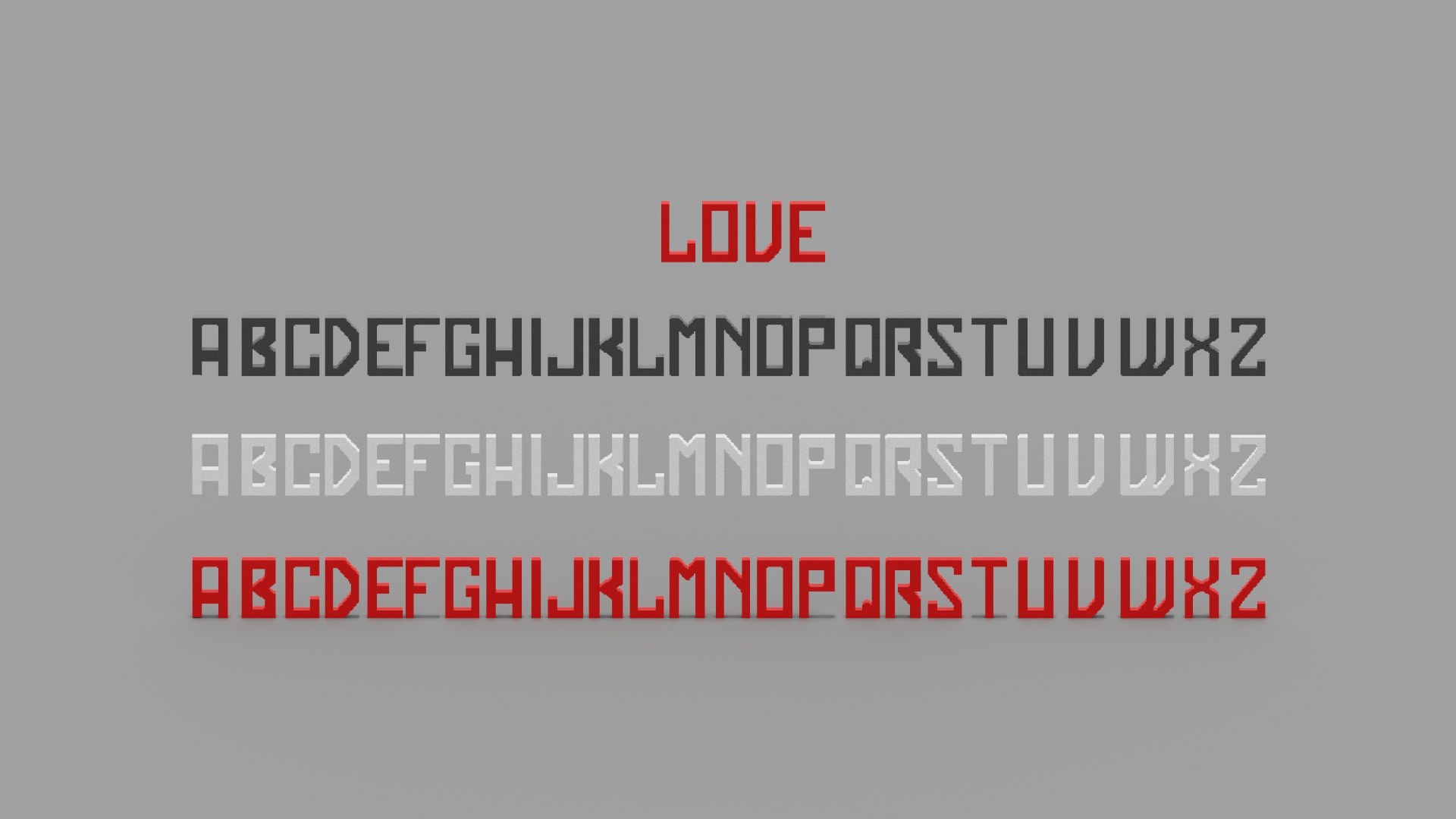 Voxel Alphabet 3D Model - TurboSquid 1859481