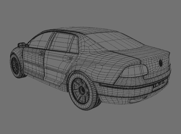 volkswagen phaeton 3d model