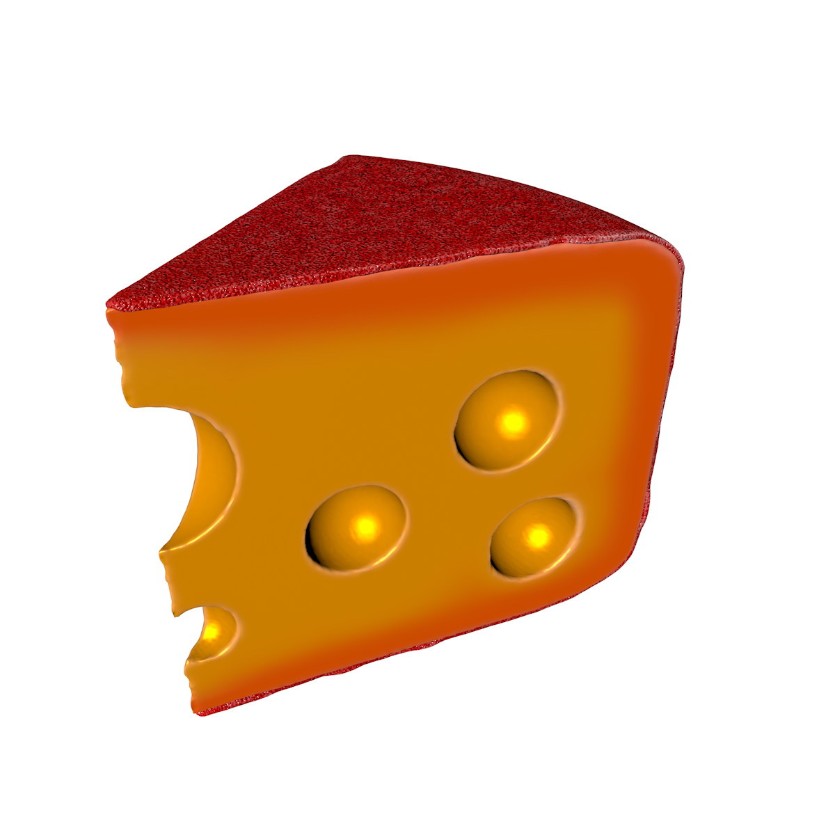 3d model piece cheese