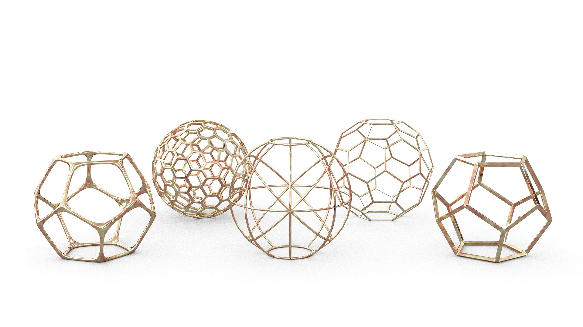 3d 3ds Geometric Decor Objects
