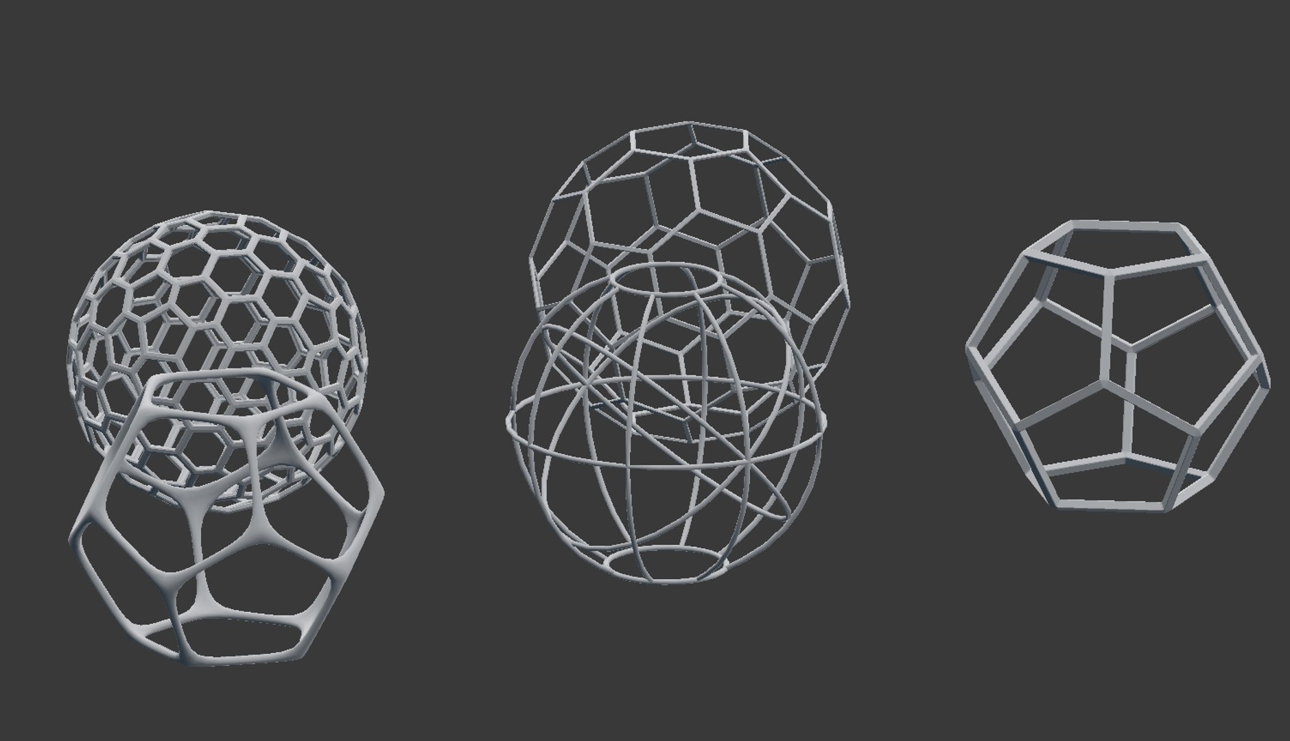 3d 3ds Geometric Decor Objects