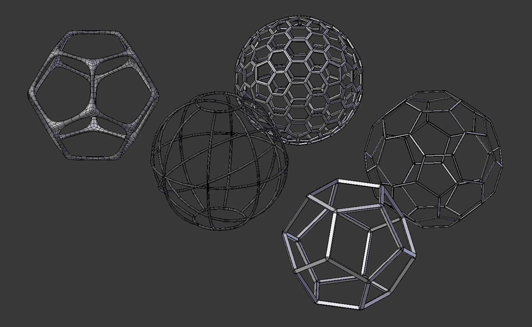 3d 3ds Geometric Decor Objects