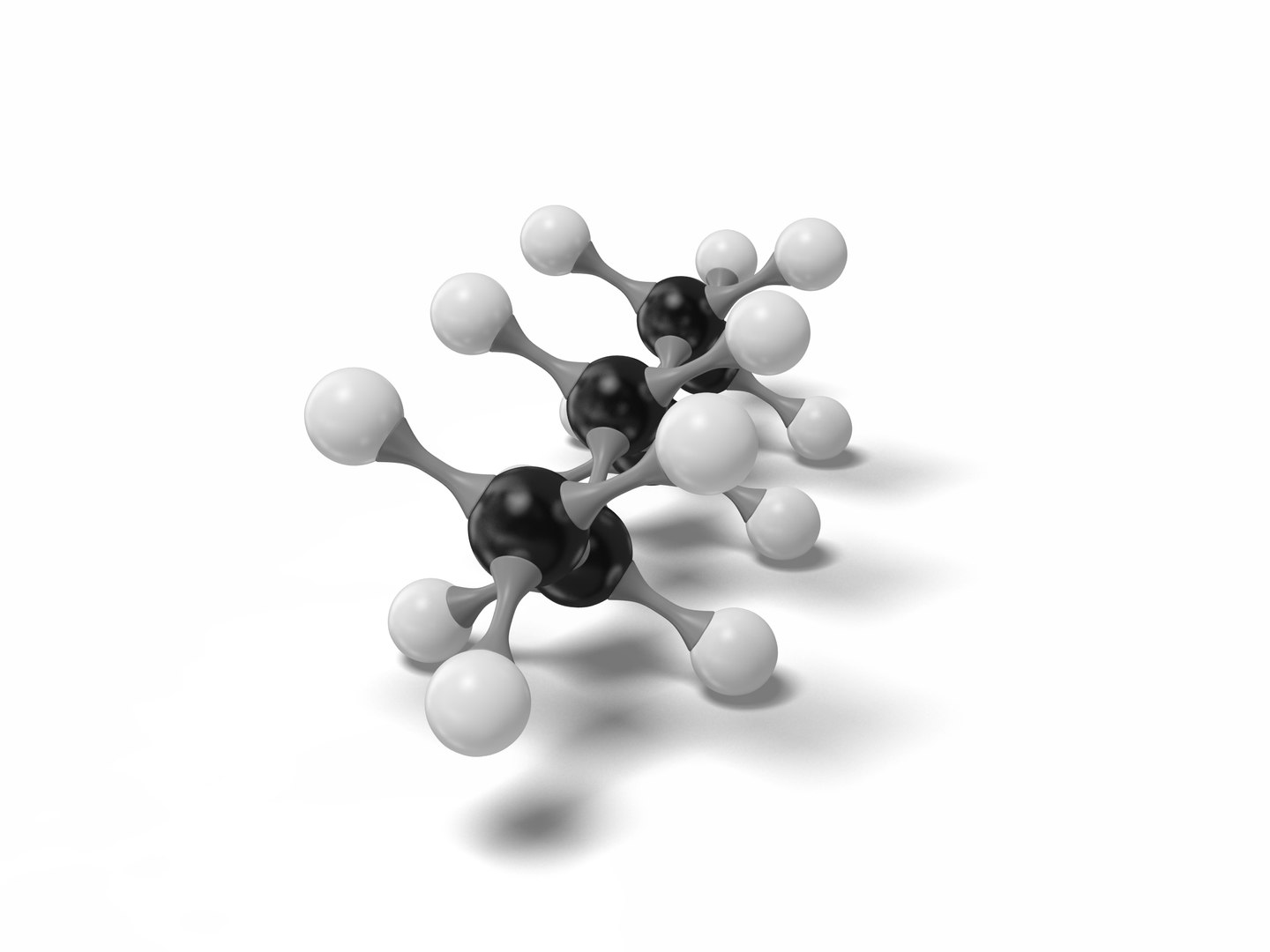 Hexane Molecule C6h14 Modeled 3D Model - TurboSquid 1540614