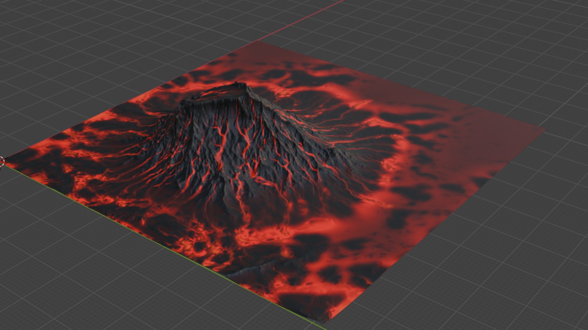 3D Model Volcano Terrain 3 - TurboSquid 2202731